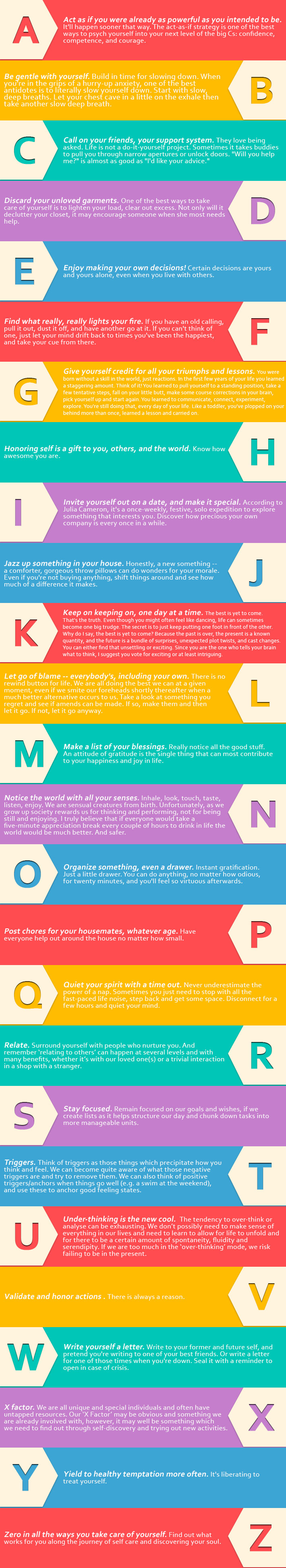 The Alphabet of Self-Care - Destination KSA